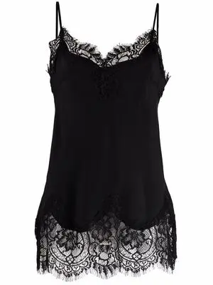 Gold Hawk Lace-trimmed Camisole Top