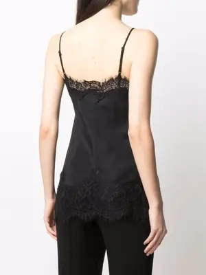 Gold Hawk Lace-trimmed Camisole Top