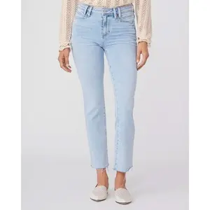 Paige Cindy Raw Hem Straight Jeans