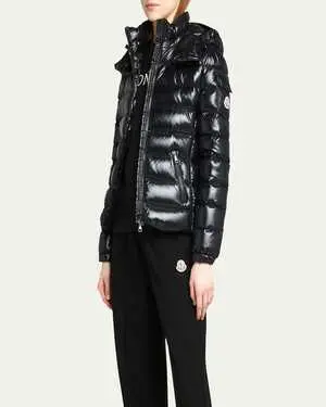 Moncler Bady Hooded Short Down Jacket - Dark Black