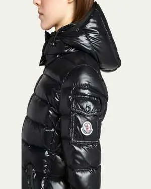 Moncler Bady Hooded Short Down Jacket - Dark Black