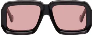 Loewe Loewe Black Paula's Ibiza Dive Sunglasses - Shiny Black / Viole
