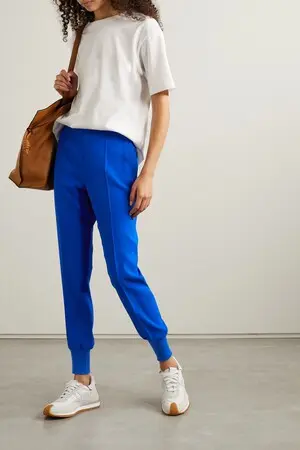 Stella McCartney Net Sustain Julia Crepe Track Pants