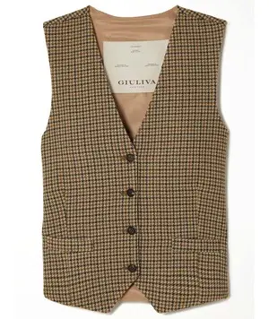 Giuliva Heritage The Andrea Houndstooth Vest