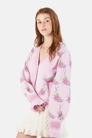 LoveShackFancy Boscom Cardigan Sweater