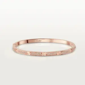 CARTIER Love Bracelet, Small Model, Paved
