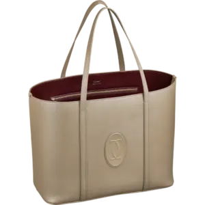 Cartier Tote Bag, Must De Cartier - Golden/grey