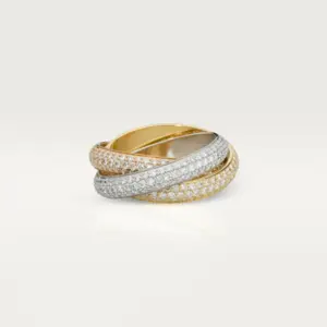 Cartier Trinity Ring, Classic - Gold/grey/pink