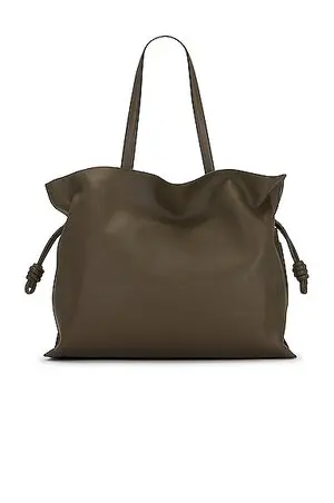 Loewe Loewe Flamenco XL Bag In Green Dark Khaki Green
