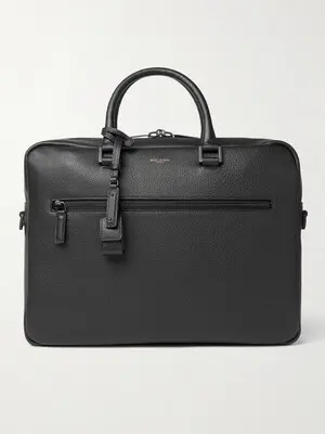 Saint Laurent Sac De Jour Full-grain Leather Briefcase - Black
