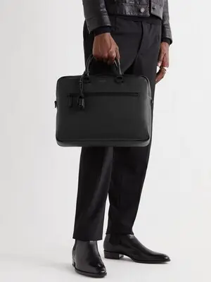 Saint Laurent Sac De Jour Full-grain Leather Briefcase