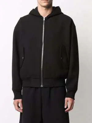 Moschino Logo-appliqué Zipped Hoodie