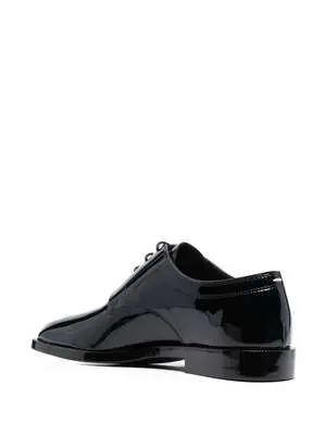 MAISON MARGIELA Tabi Patent Leather Derby Shoes - Black