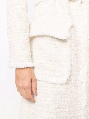 Philipp Plein Beted-waist Boucé Coat