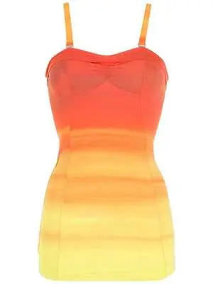 AMIR SLAMA Ombré One-piece Swimsuit - Orange