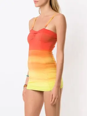 AMIR SLAMA Ombré One-piece Swimsuit