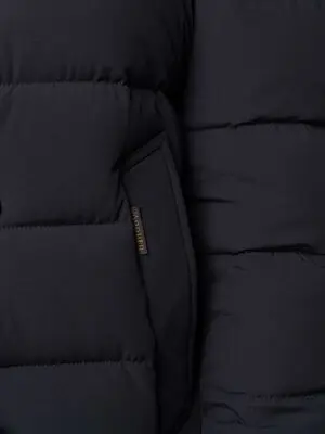 MOORER Double-breasted Padded Jacket - Blue