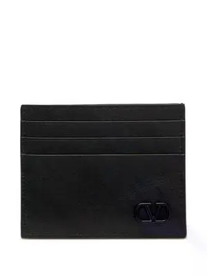 Valentino Garavani Vlogo Signature Card Holder - Black