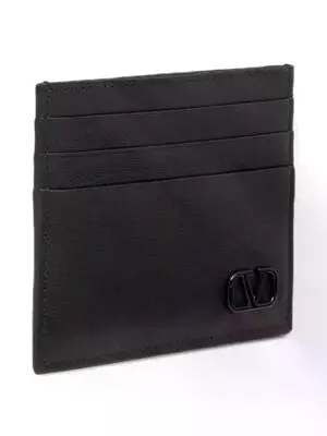 Valentino Garavani Vlogo Signature Card Holder - Black