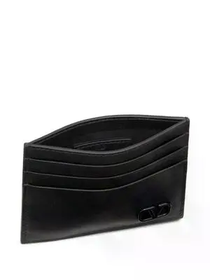 Valentino Garavani Vlogo Signature Card Holder - Black