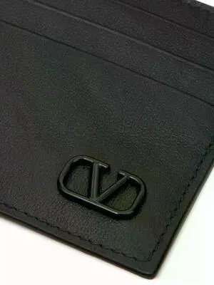 Valentino Garavani Vlogo Signature Card Holder - Black