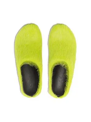 Marni Fussbett Round-toe Mules - Green