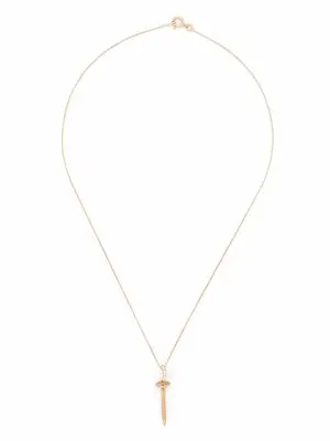 AURÉLIE BIDERMANN 18kt Yellow Diamond Screw Necklace