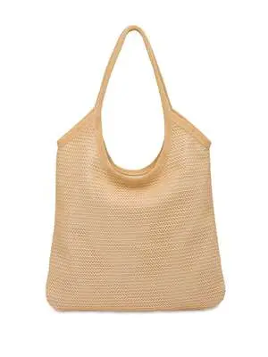 Miu Miu Logo-print Raffia Tote Bag