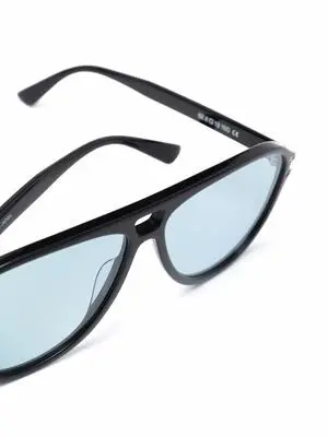 NEW AMIRI unisex aviator logo sunglasses in black silver Buy Amiri Aviator Logo Sunglasses  main image 3