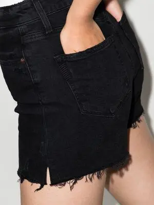 Paige Dani High-waisted Denim Shorts