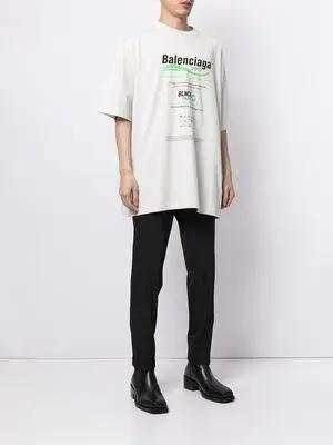 Balenciaga Recycle-print Jersey T-shirt