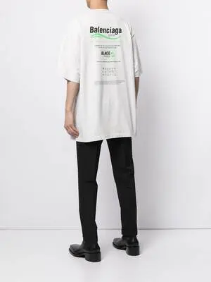 Balenciaga Recycle-print Jersey T-shirt