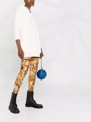 Philipp Plein New Baroque Print Leggings - Neutrals