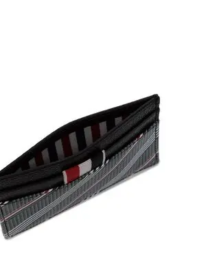 Thom Browne Rwb Stripe Leather Cardholder