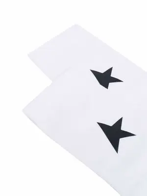 GOLDEN GOOSE Star Logo Ribbed Ankle Socks