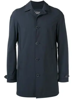 Herno Mid Length Raincoat - Blue