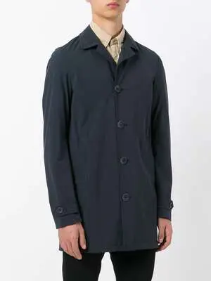 Herno Mid Length Raincoat - Blue