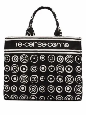 10 CORSO COMO Graphic-print Canvas Tote