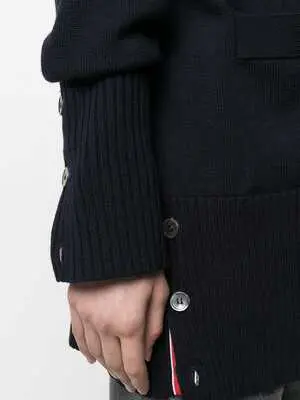 Thom Browne Oversized 4-bar Stripe Cardigan - Blue