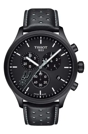 TISSOT Chrono Xl Nba Leather Strap Watch