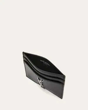 Saint Laurent Monogram Leather Card Case