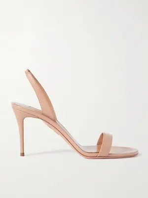 AQUAZZURA So Nude 85 Slingback Sandals - Neutrals