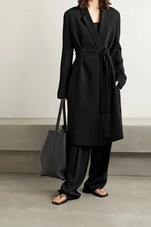 THE ROW Essentials Harri Belted Cady Coat