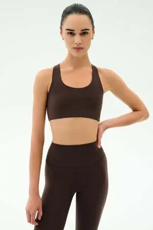 Splits59 Sara Airweight Bra - Dark Chocolate