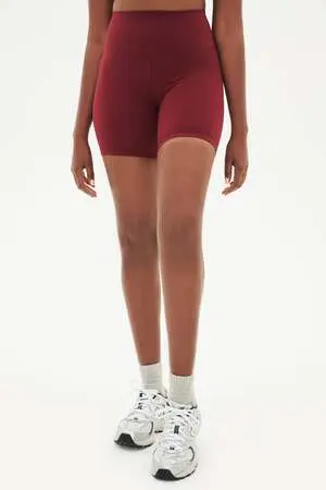 Splits59 Airweight High-Waisted Bike Shorts Bordeaux