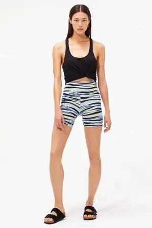 Splits59 Airweight High-Waisted Bike Shorts Skylight Zebra