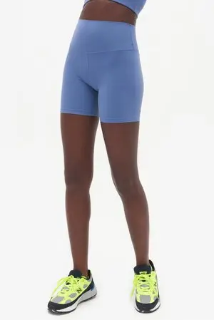 Splits59 Airweight High-Waisted Bike Shorts Steel Blue