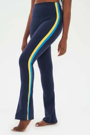 Splits59 Raquel High-Waist Flared Leggings Indigo/sunshine