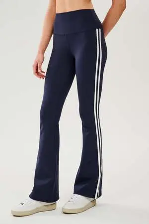 Splits59 Raquel High-waist Flared Leggings - Indigo/white