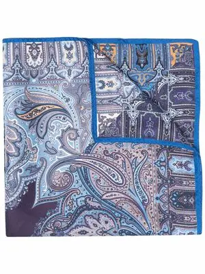 Etro Paisley-pattern Print Silk Scarf